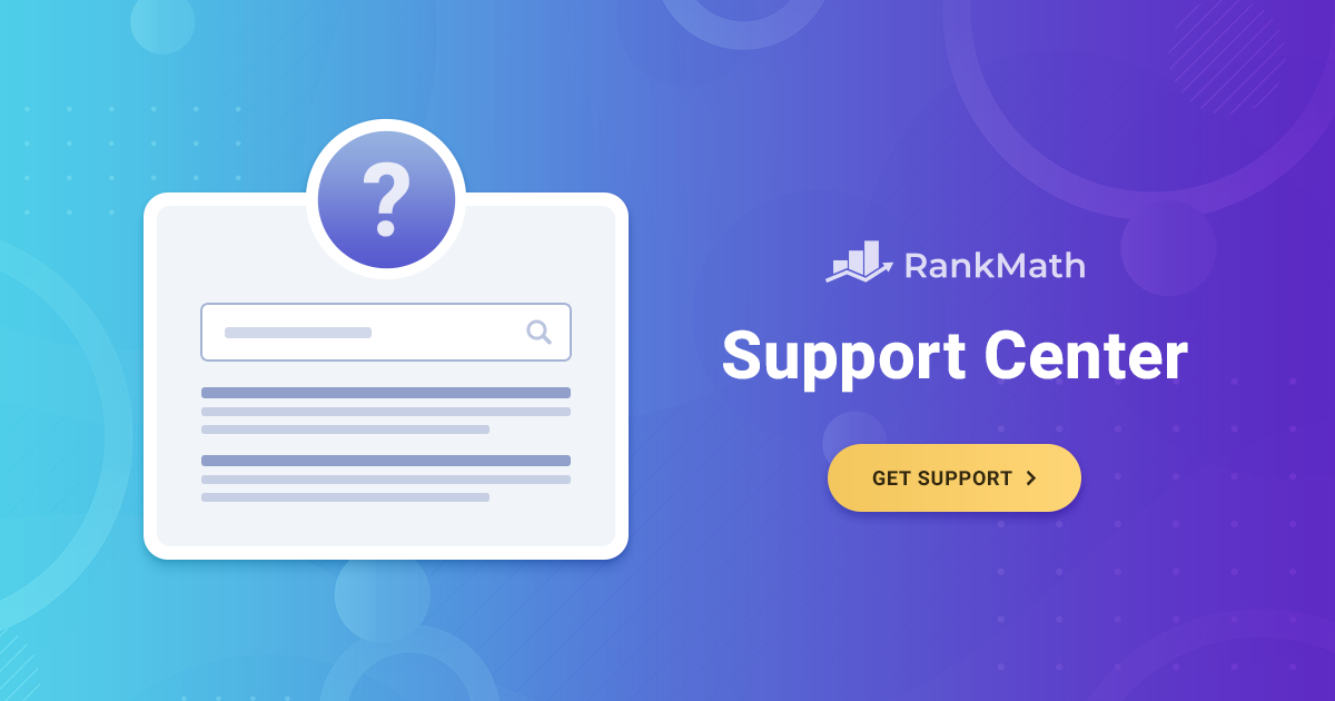 Support » Rank Math