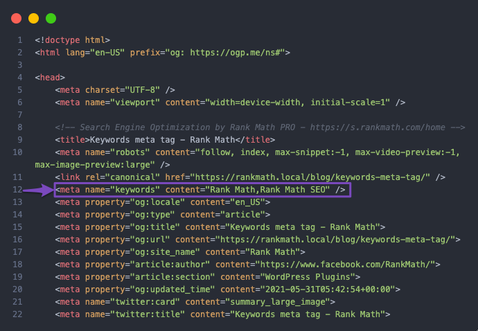 How To Add Keywords To WordPress Rank Math