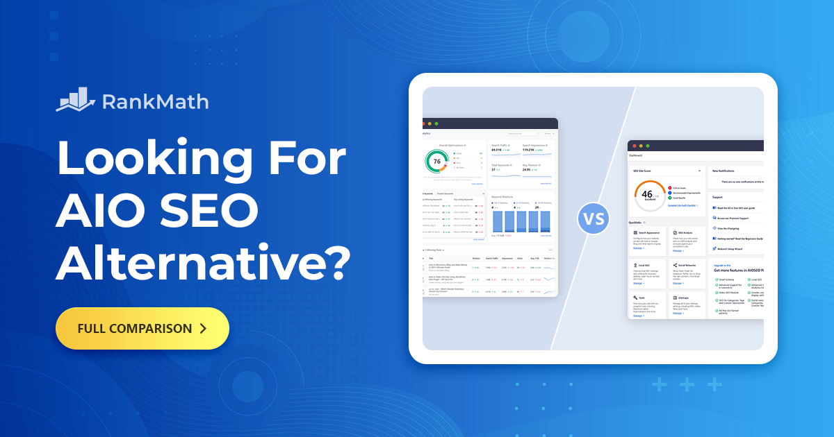 #1 AIO SEO Alternative You Deserve - Rank Math SEO vs. AIO SEO