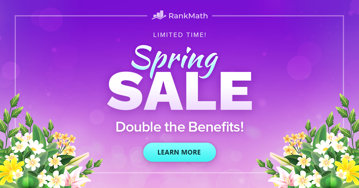 🛍 Spring Sale! - DISCOUNT + 2x Benefits