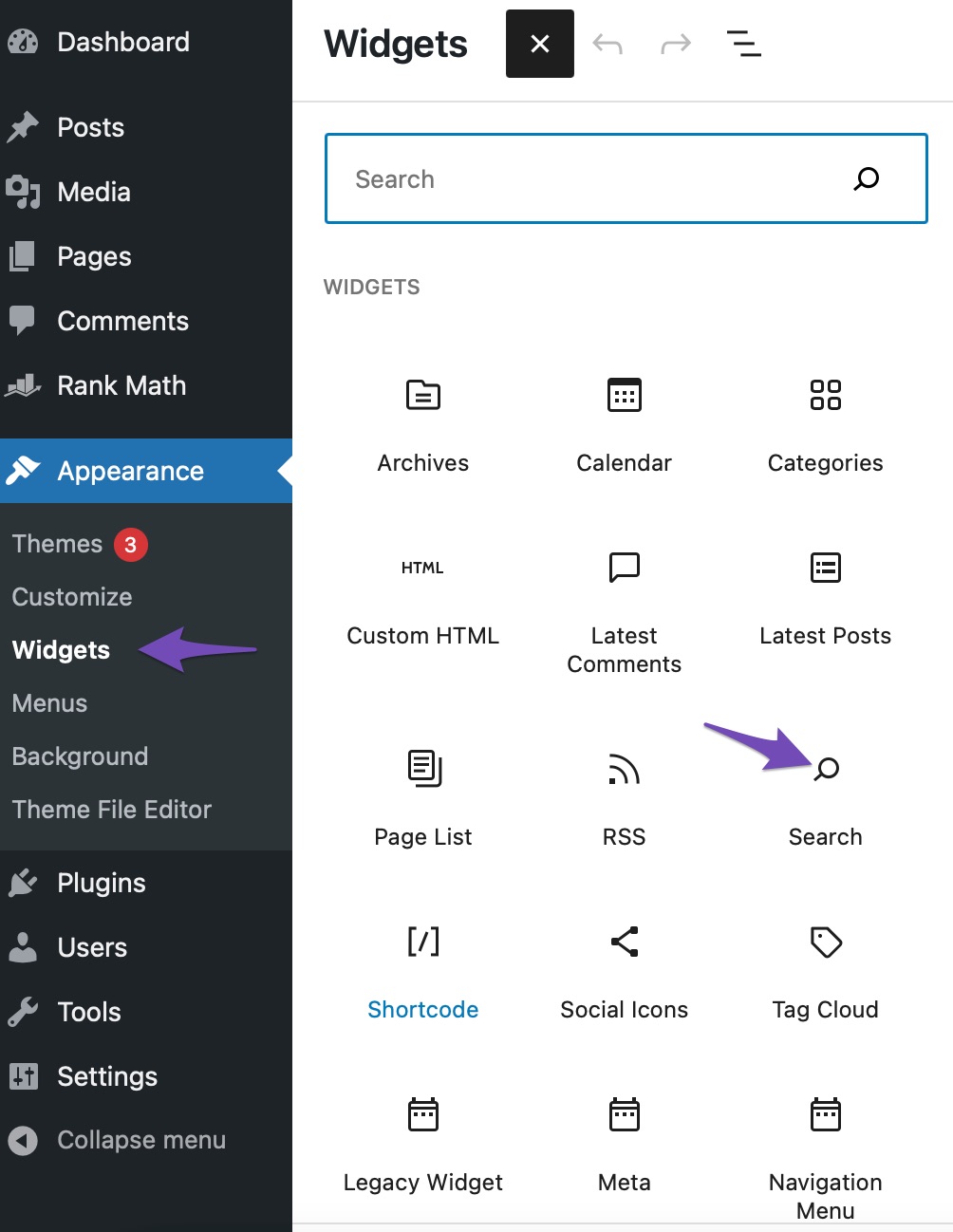 How To Add Search Bar To A WordPress Menu Rank Math