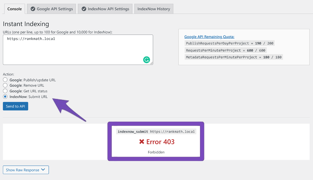 How To Fix 403 Forbidden Error With IndexNow Rank Math