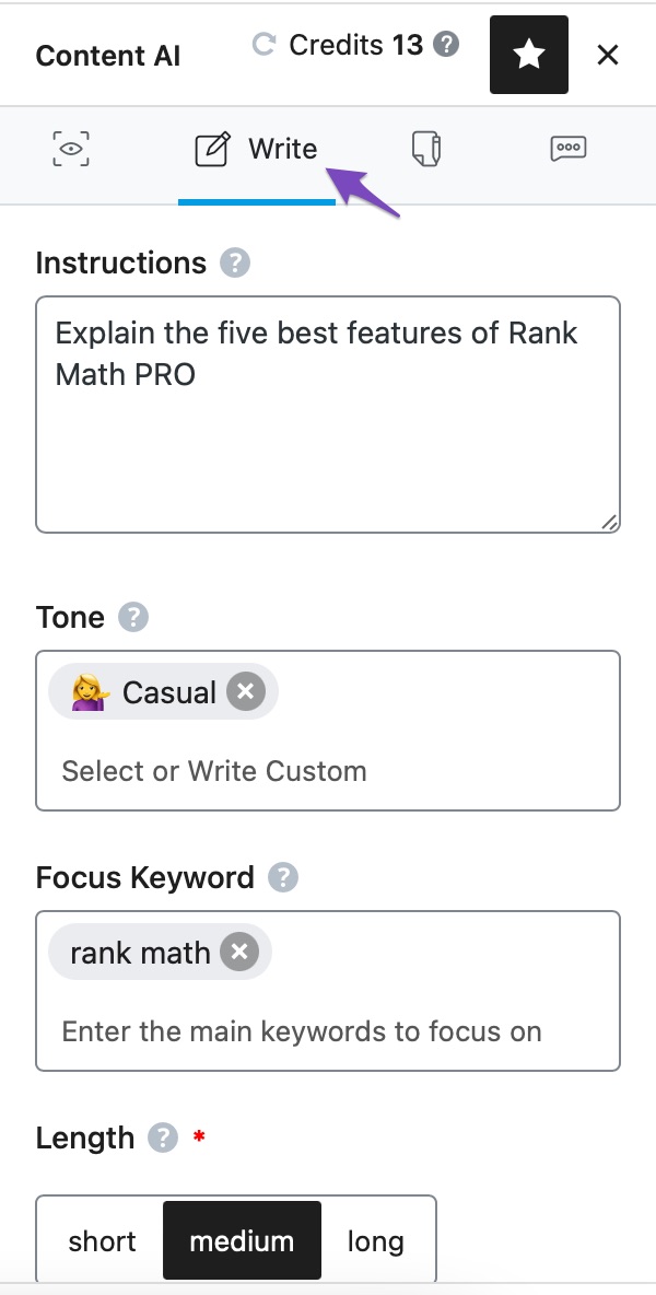 How to Use Rank Math's Content AI for SEO? » Rank Math