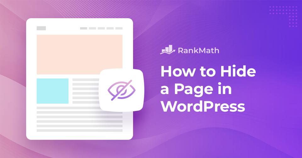 How To Hide A Page In WordPress Rank Math