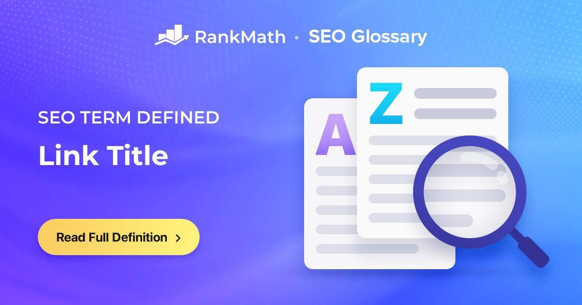 What is Link Title? » Rank Math