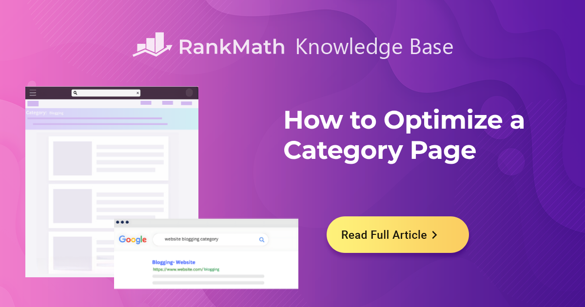 How to Optimize a Category Page » Rank Math