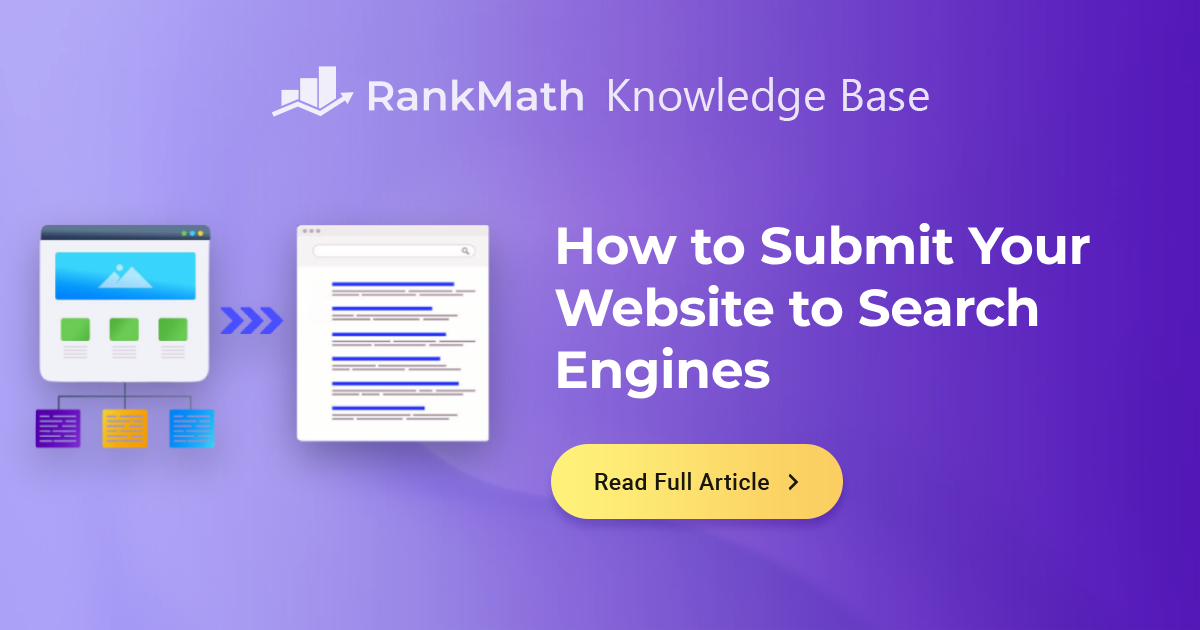 How to Submit Your Website to Search Engines » Rank Math