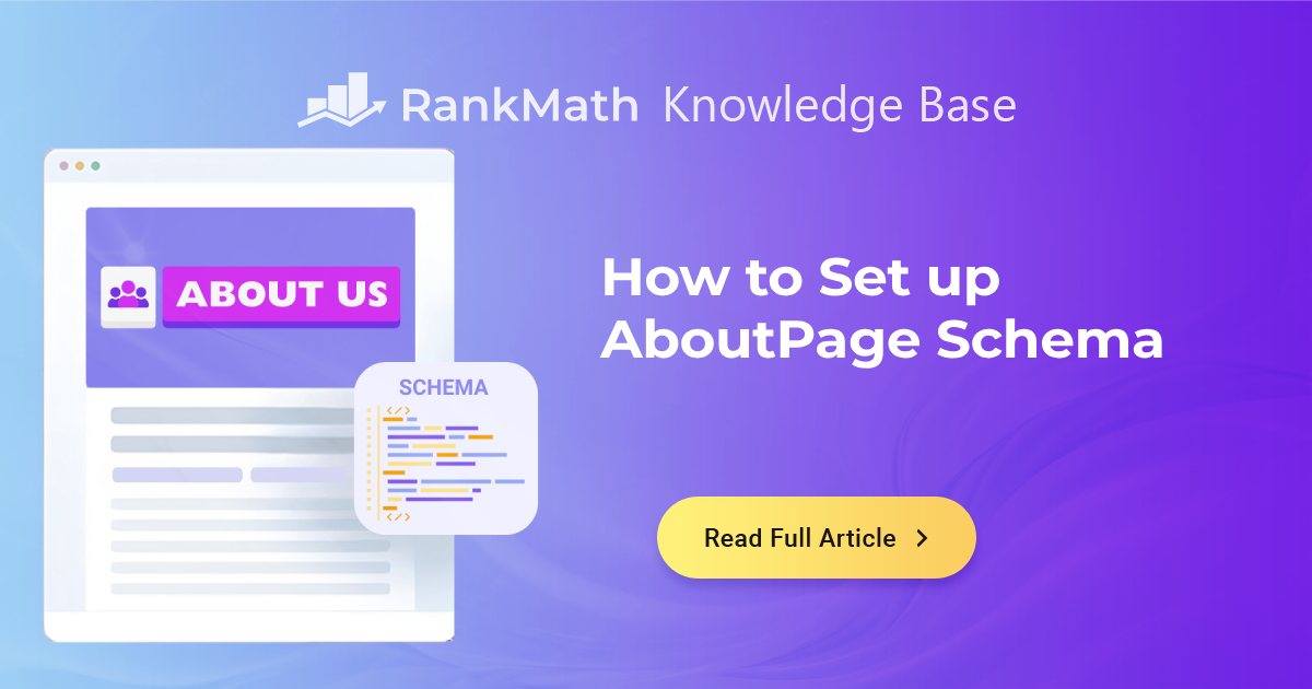 How to Set up AboutPage Schema » Rank Math