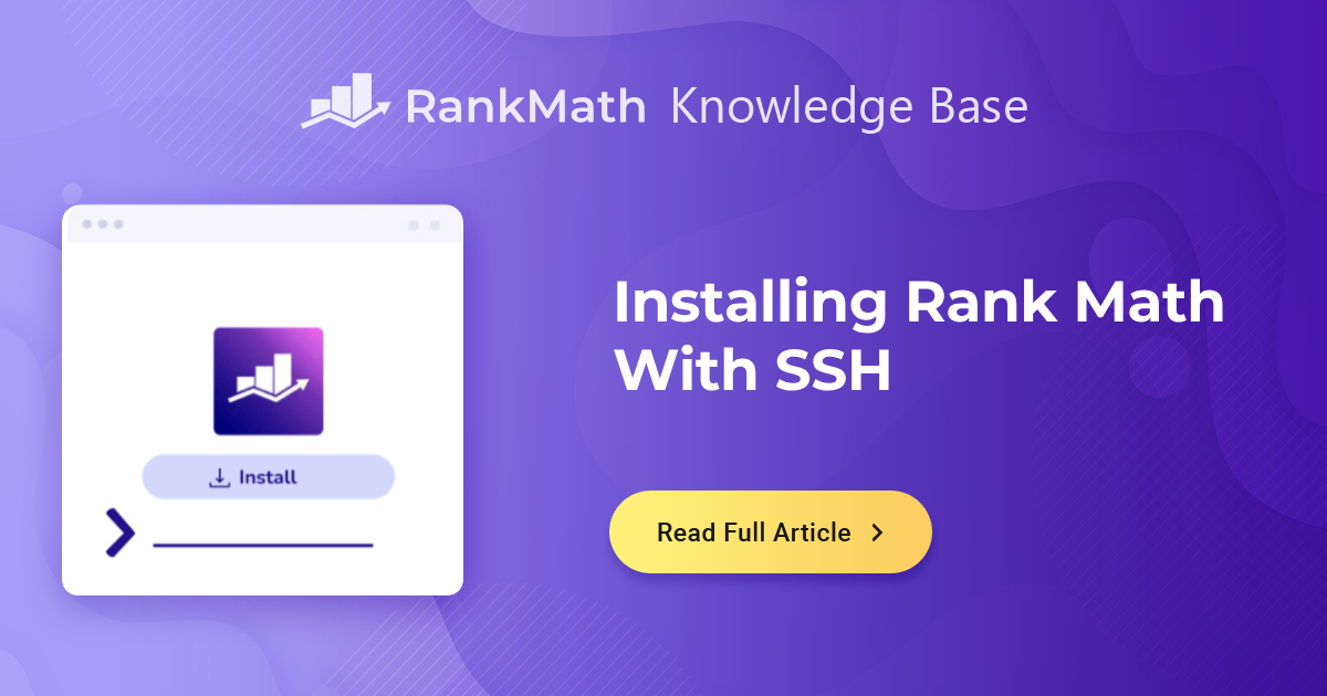 Installing Rank Math Plugin with SSH or Terminal » Rank Math