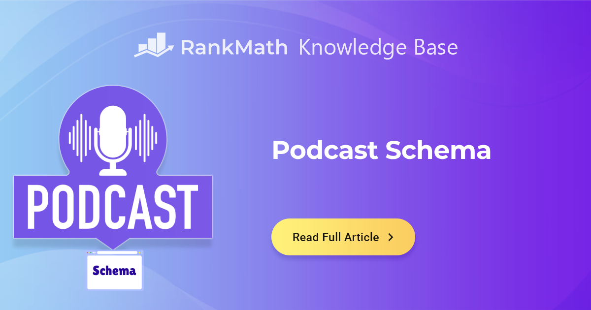 Podcast Schema » Rank Math