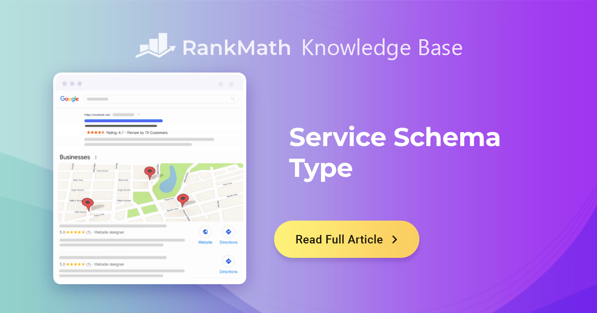 Service Schema Type » Rank Math